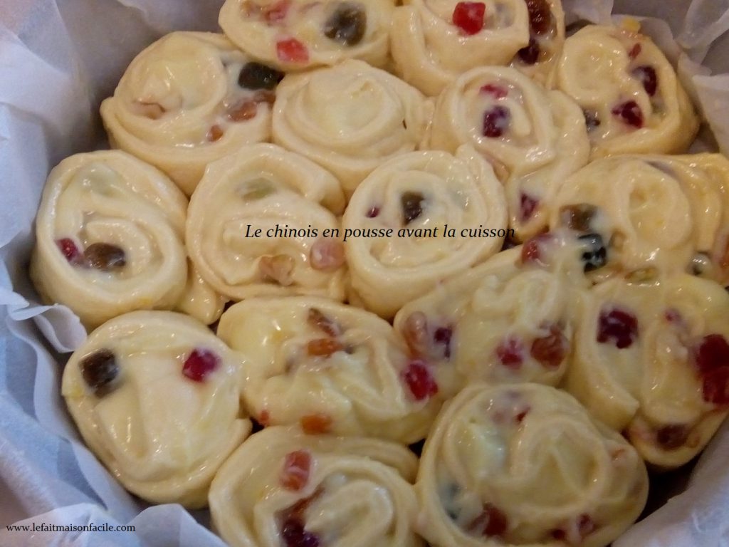 Recette Chinois aux fruits confits et sa crème pâtissière au citron ...