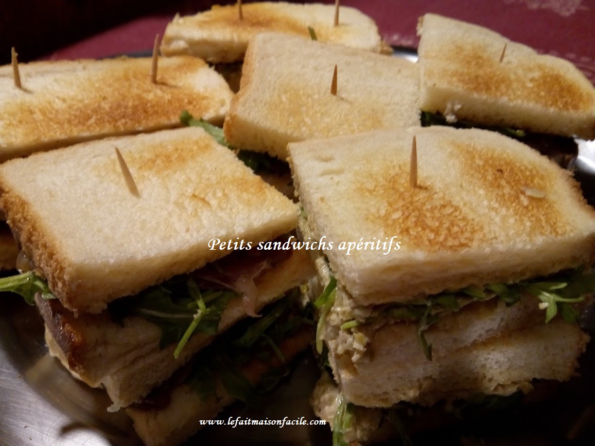 Recette Petits sandwichs apéritifs - Le fait maison facile
