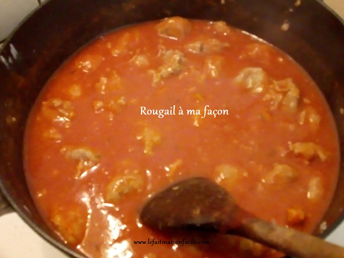 Recette Rougail à ma façon - Le fait maison facile