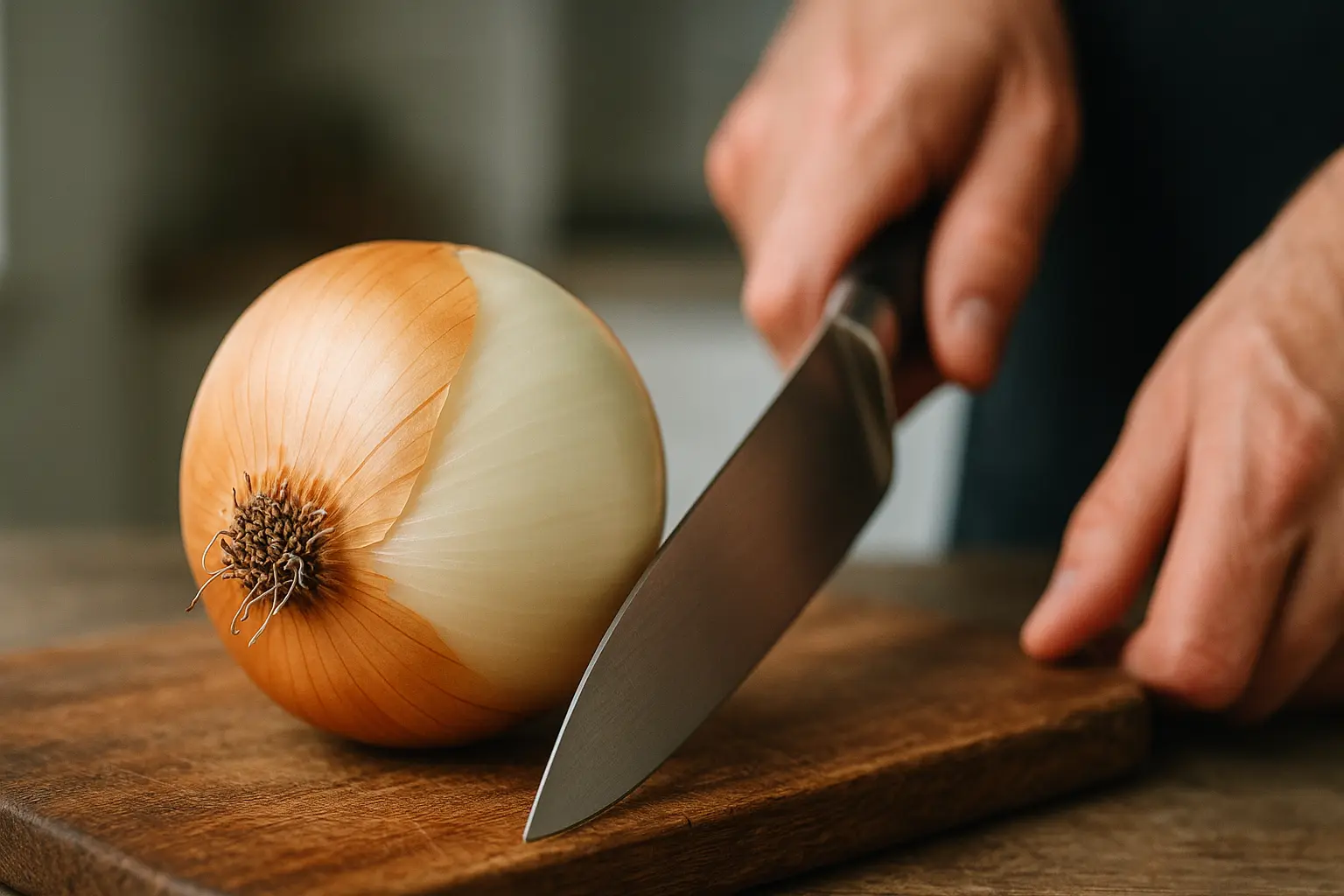 Cette astuce imparable pour éplucher des oignons sans verser une larme ...